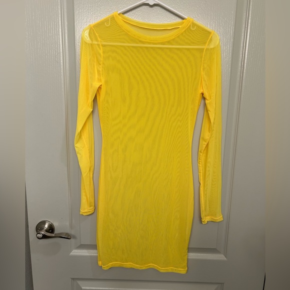Accessories | Yellow Sheer See Through Cover Up One Size Fits All ...